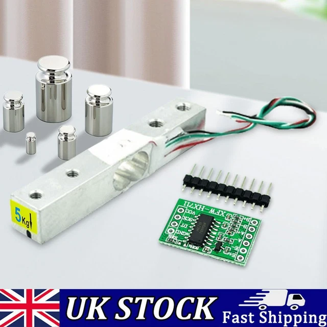 HX711 WEIGHT SENSOR Module 5KG Load Cell for Microcontroller (HX711 and ...