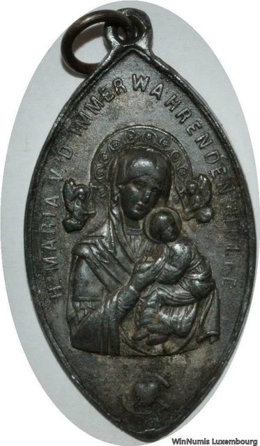 G1868 MEDAL GERMANY Maria H. Barbara Jesus Pope Church 1850's -> Make ...