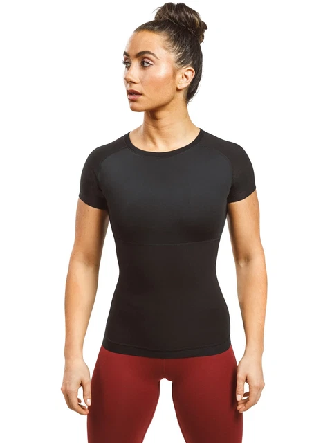 WOMENS HEAT TRAPPING Sauna Shirt - Shaper Sweat Vest Compression ...