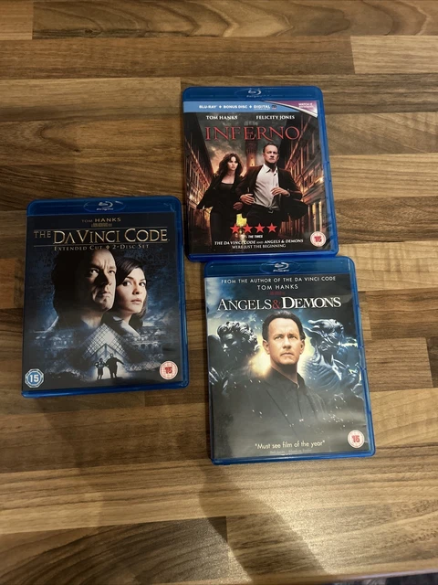 ROBERT LANGDON TRILOGY Blu-Ray Da Vinci Code/Angels & Demons/Inferno Tom Hanks £10.00 - PicClick UK