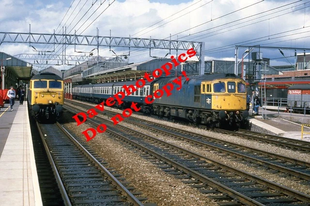 ORIGINAL 35MM Slide Diesel/Steam Train/Railway 33018 13.45 Manchester ...