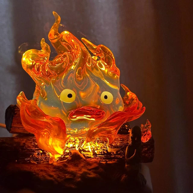 CALCIFER HOWL'S MOVING Castle Miyazaki Hayao Statue LED Figure GK Model ...