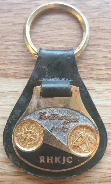 RARE VINTAGE ROYAL Hong Kong Jockey Club Racing Keyring 1984/5 ...