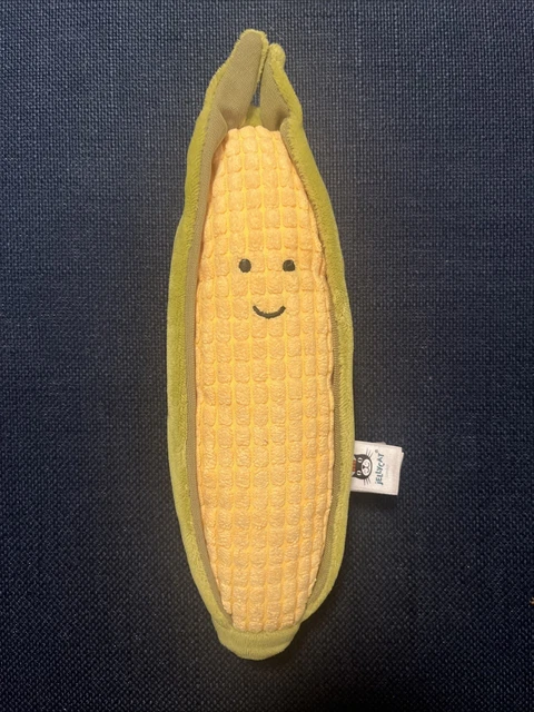 JELLYCAT VIVACIOUS VEGETABLE Sweetcorn Corn On the Cob Plush Vegetable ...