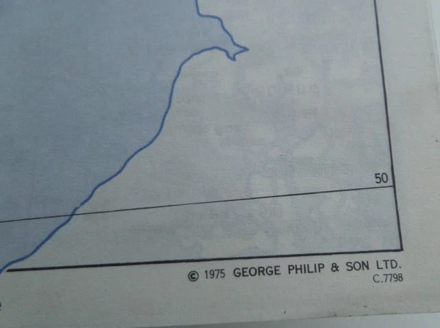 1975 RAC ROUTE Map Of Great Britain Through Routes To & From ...