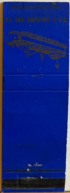 USS KRISHNA ARL-38 Landing Craft Repair Ship Military Matchbook Cover ...