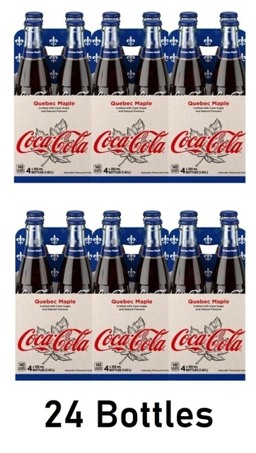 COCA-COLA COKE QUEBEC Maple Flavored Soft Drink 355ml Each 24 Bottles £ ...