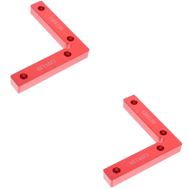 2 COUNT RIGHT Angle Block Corner Clamps for Woodworking Table Leg Tool ...