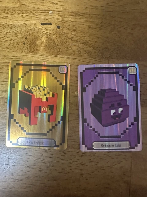 MINECRAFT MOVIE MCDONALD’S Grimace Egg Card With Unused Code! CARD ONLY ...