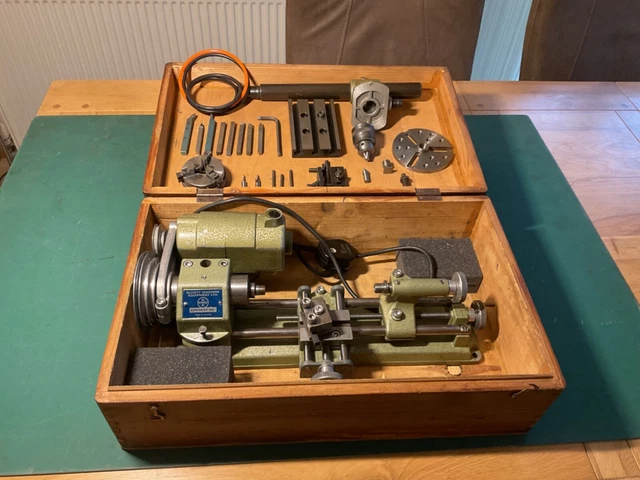 EMCO UNIMAT SL LATHE with MILLING /DRILLING ATTACHMENT & ACCESSORIES ...