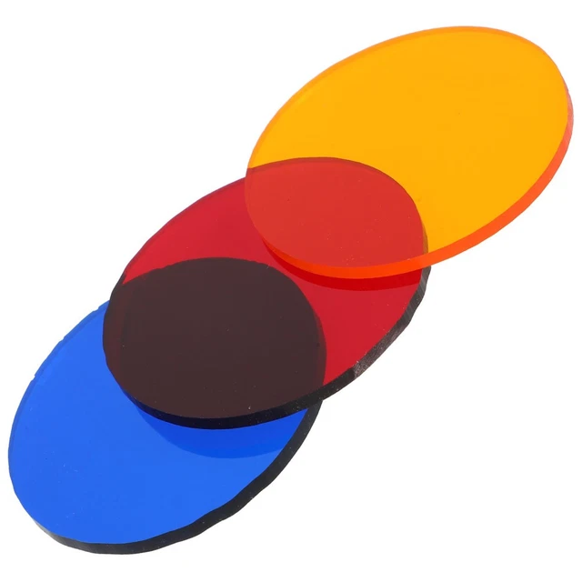 9 PCS LED Light Color Film Colored Filter Classroom Filters Circular ...