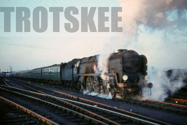 35MM SLIDE BR British Railways Steam Loco 35027 Class MN Cannock 1966 ...
