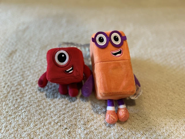 NUMBERBLOCKS ONE AND Two 1 & 2 Kids Plush Stuffy Stuffies - Learning ...