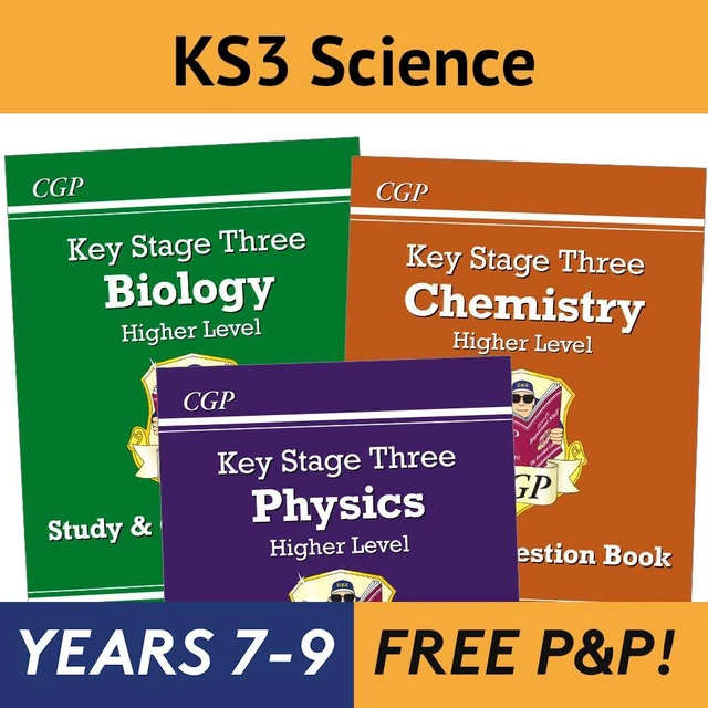 KS3 SCIENCE WORKBOOK Bundle - Higher Level, Ages 11-14 - with Answers ...