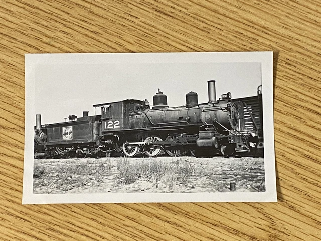 WESTERN PACIFIC RAILROAD Steam Engine Locomotive No. 122 Vintage Photo ...