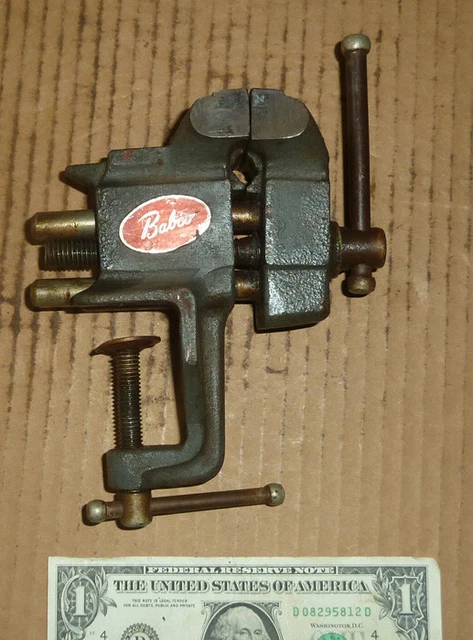 VINTAGE CLAMP ON Vise,Old Bench Tool,Babco 25,A.2-1/2" Wide Jaws,Japan ...