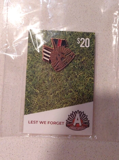 RARE AFL 2020 Anzac Day Game Pin Badge Only Sold @ Essendon Collingwood ...