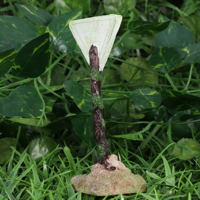 CARTOON RESIN SMALL Display Warning Signs Fish Tank Adornment Aquarium ...