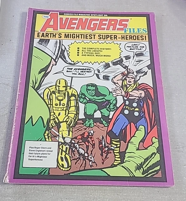 COMIC FILES MAGAZINE The Avengers Book 1986 1st Issue Printing GC £55. ...