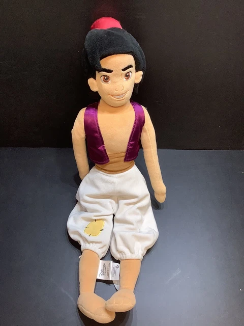 DISNEY STORE ALADDIN Plush Doll Large 23 Inch Collectable Hero Soft Toy ...