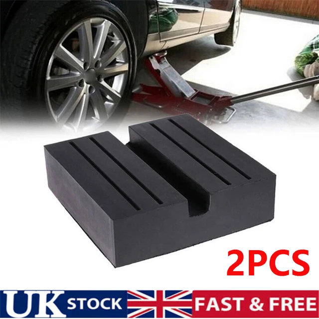 RUBBER PAD RUBBER Block Hydraulic Ramp Jacking pads Trolley Jack ...