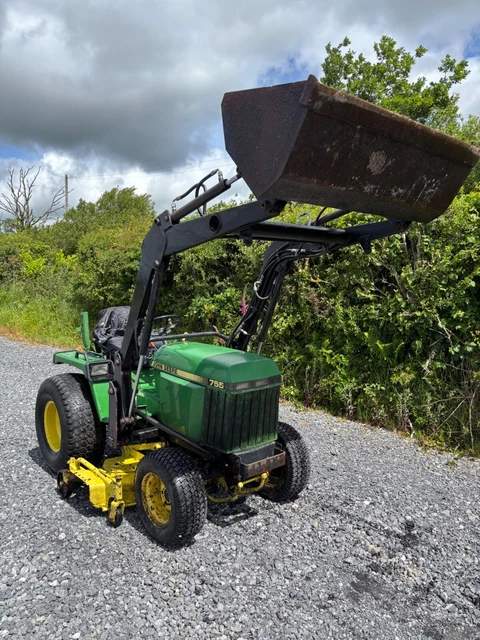 JOHN DEERE 755 Compact tractor 4x4 with loader and mower deck £4,995.00 ...