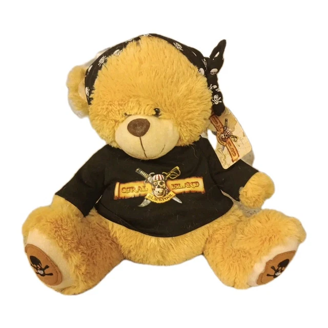 CORAL ISLAND BLACKPOOL PIRATE TEDDY BEAR 11"PLUSH/SOFT TOY SOUVENIR ...