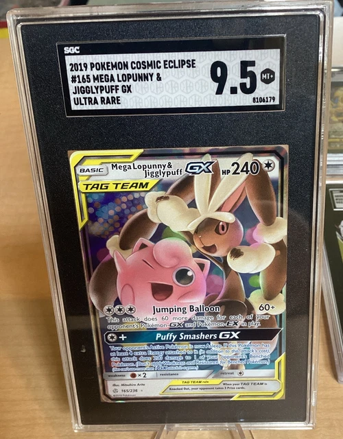 POKÉMON TCG MEGA Lopunny & Jigglypuff Tag Team GX Cosmic Eclipse 165/ ...