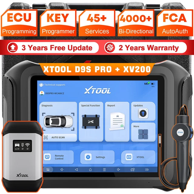 XTOOL D9S PRO ECU Programmierung Scan Tool, bidirektionaler OBD2 ...