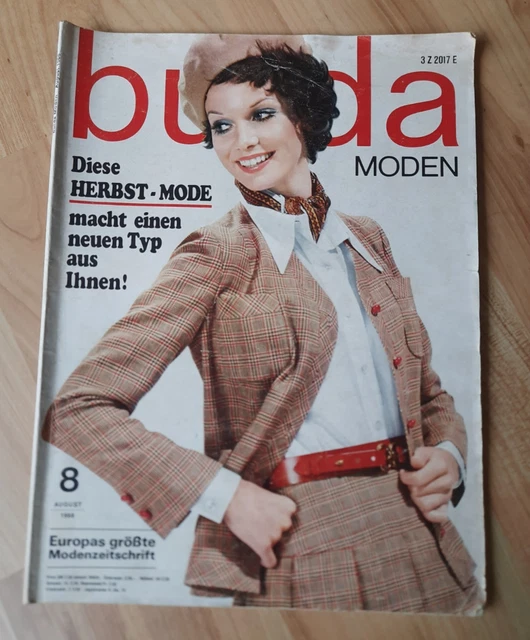 BURDA MODEN 60ER-JAHRE 8 August 1968 inkl. Anleitung und Schnittbögen EUR 10,00 - PicClick DE