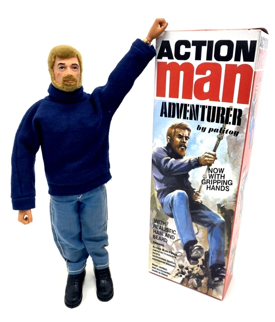 ORIGINAL VINTAGE ACTION Man Blonde Bearded Adventurer + Box £185.00 ...