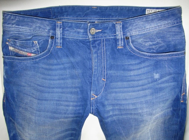 DIESEL THANAZ 008PI Mens Denim Jeans W 33 L 34 Darron Safado MEGA JEANS ...