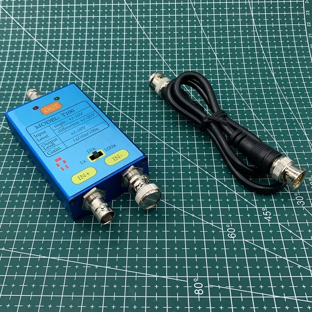 SONDE DIFFÉRENTIELLE OSCILLOSCOPE T100 1X10X100X amplification de bande ...