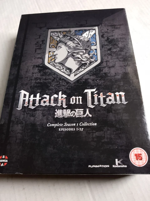 ATTACK ON TITAN DVD Box Set Complete Season 1 All 25 Episodes on 4 ...