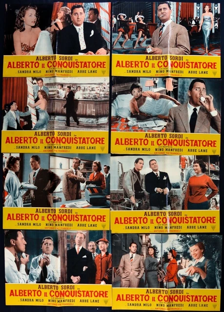 FOTOBUSTE ALBERTO IL CONQUISTATORE sordi milo nino manfredi abbe lane ...
