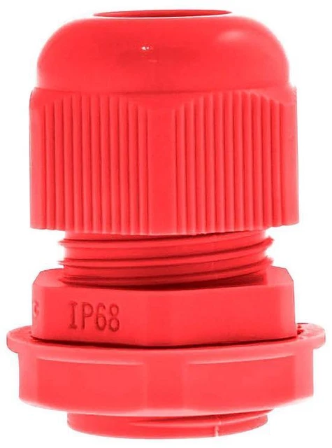 NYLON CÂBLE GLANDE, 12mm, Rouge, IP68, Paquet De 10 - QCGM12RED EUR 13 ...