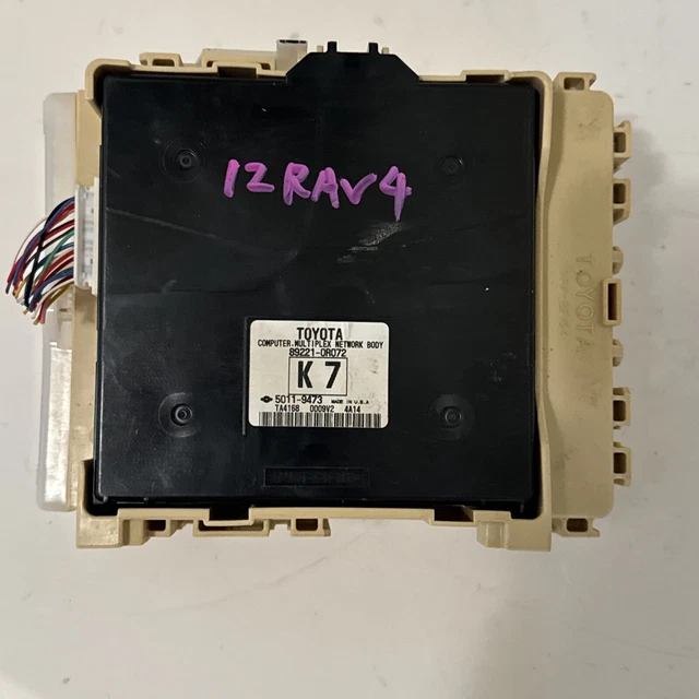 2012 TOYOTA RAV4 Body Control Module Multiplex Oem 89221-Or072 $131.01 ...
