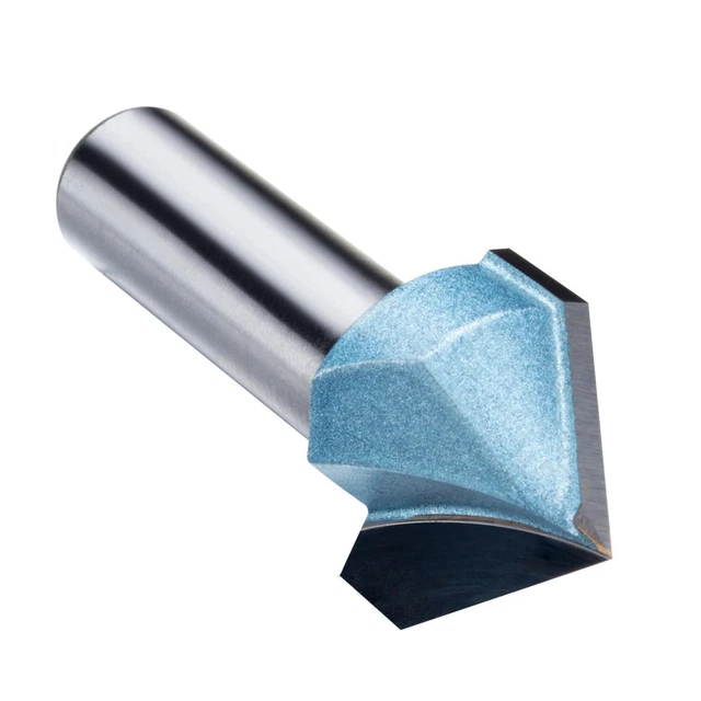 90 DEGREE V-GROOVE Router Bit 1" Dia with 1/2" Shank Carbide Tipped $16 ...