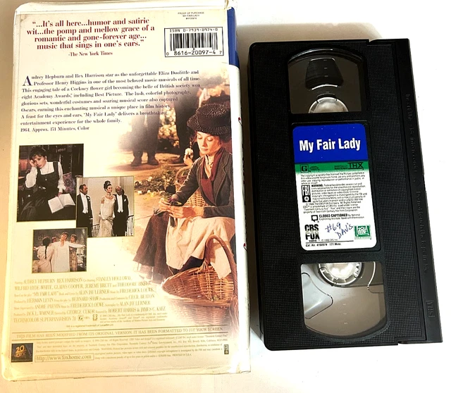 MY FAIR LADY Audrey Hepburn VHS tape-Clam Shell Case/ Ships With ...