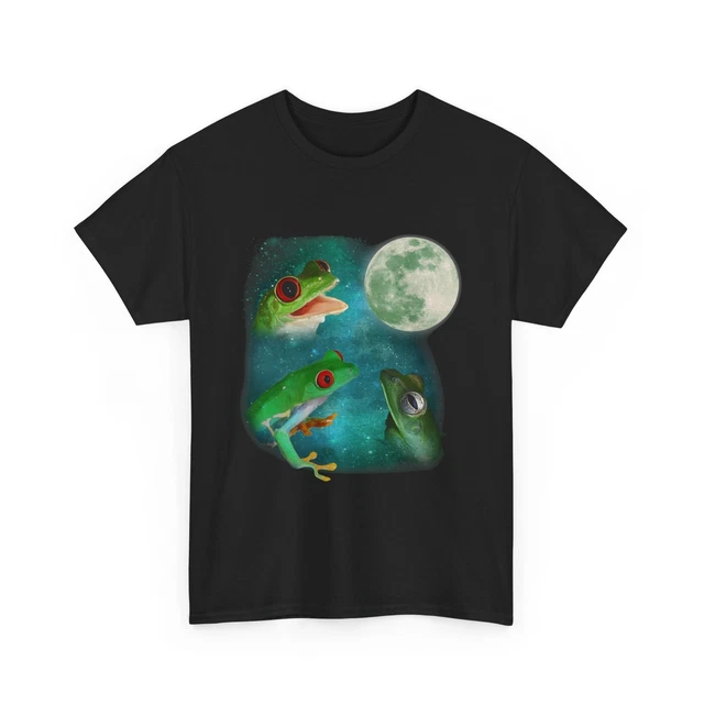 NEW! Frog Shirt, Three Frog with Moon Animals Frog Made in Australia S ...