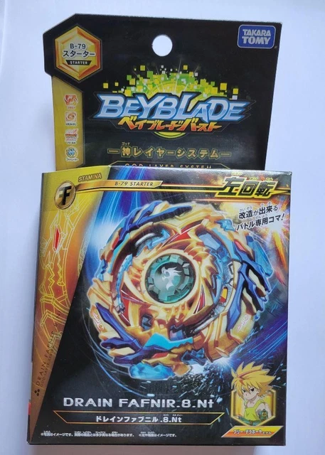 TAKARA TOMY BEYBLADE Drain Fafnir .8 .Nt B-79 Starter New Burst de ...