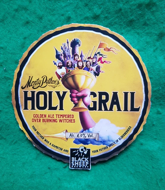 BLACK SHEEP BREWERY pumpclip monty python's holy grail film theme ...
