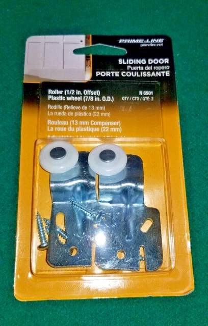 PRIME LINE N6501 Door Back Roller,Single Wheel, Adjustable 1 Pair/2PK 2 ...