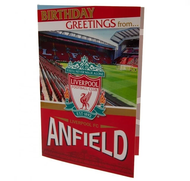PRODUIT SOUS LICENCE officielle : carte d'anniversaire pop-up Liverpool ...