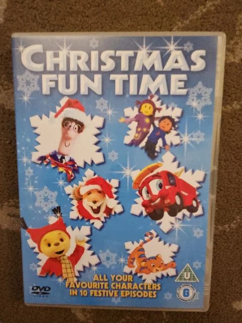CHRISTMAS FUN TIME Dvd Kids Postman Pat Jim Jam Finley Basil Brush ...