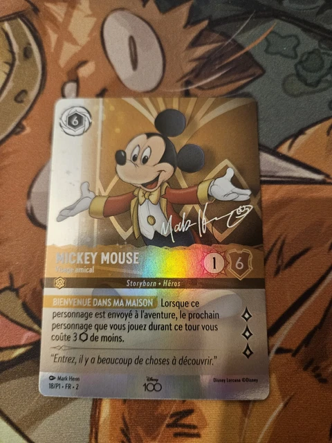 CARTE DISNEY LORCANA Tcg Mickey Mouse 18/P1 Français EUR 30,00 ...
