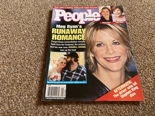PEOPLE MAGAZINE 9/10/2000 Tipper Gore Laura Bush Meg Ryan Princess ...