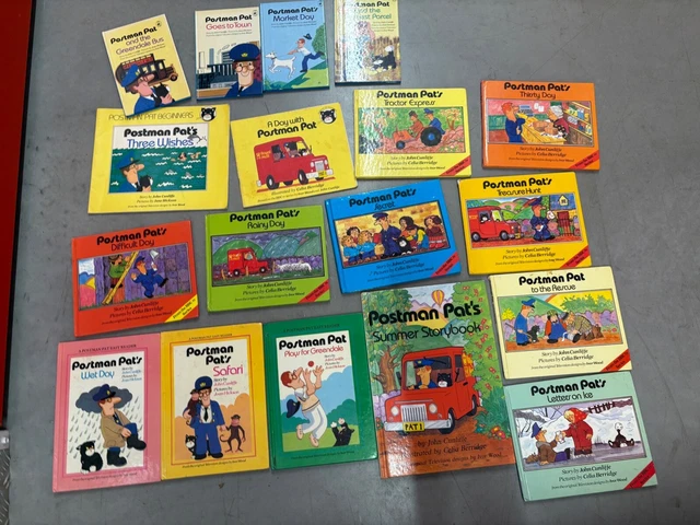 VINTAGE RETRO POSTMAN Pat Books - Book Bundle x 18 Hardback Kids ...