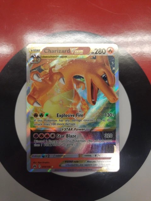 CHARIZARD V STAR 019/159 Crown Zenith Pokemon TGC Card Pack Fresh Ultra ...