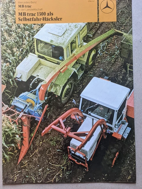 MERCEDES-BENZ MB TRAC 1300 Selbstfahr Häcksler Traktor Prospekt ...